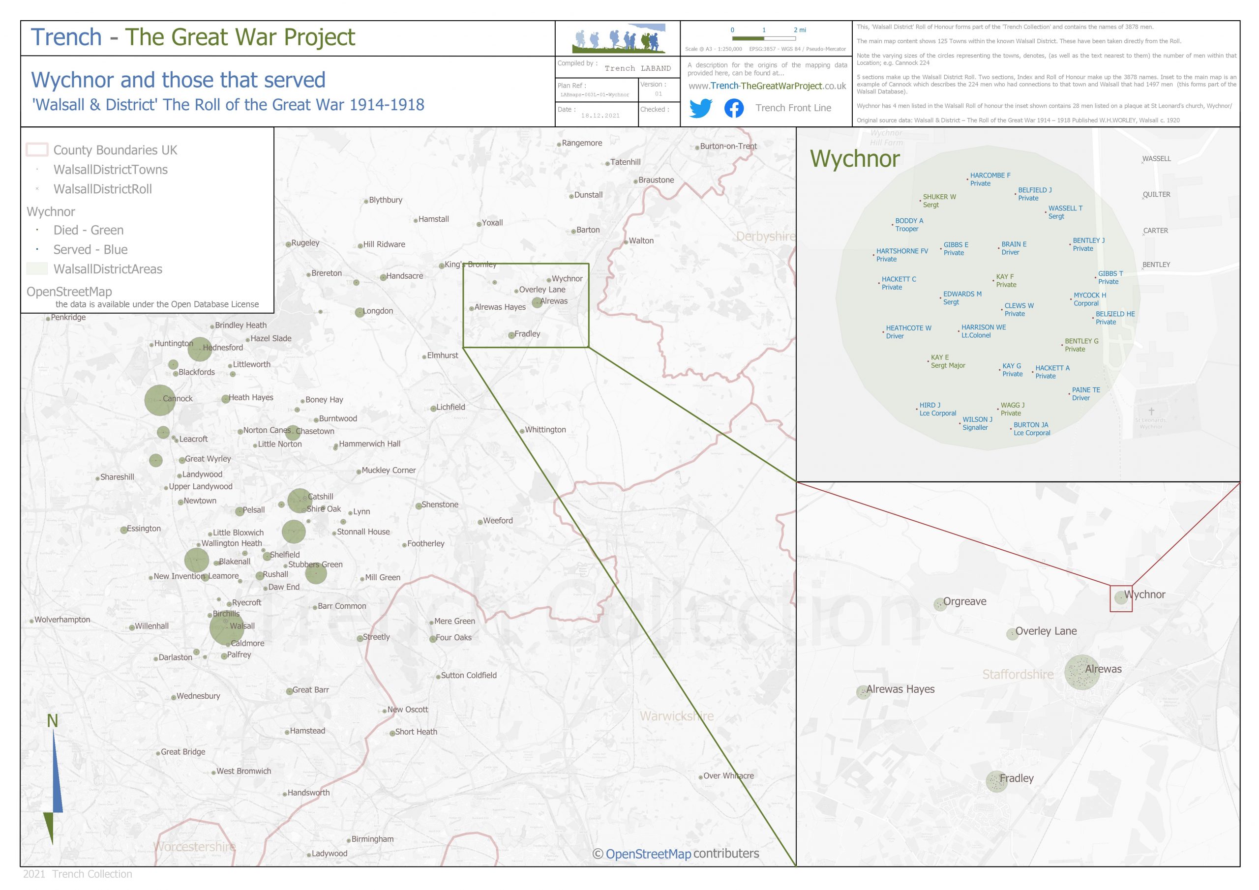 LABmaps-003L-01-Wychnor - Trench,The Great War Project / Map Leicester 2500