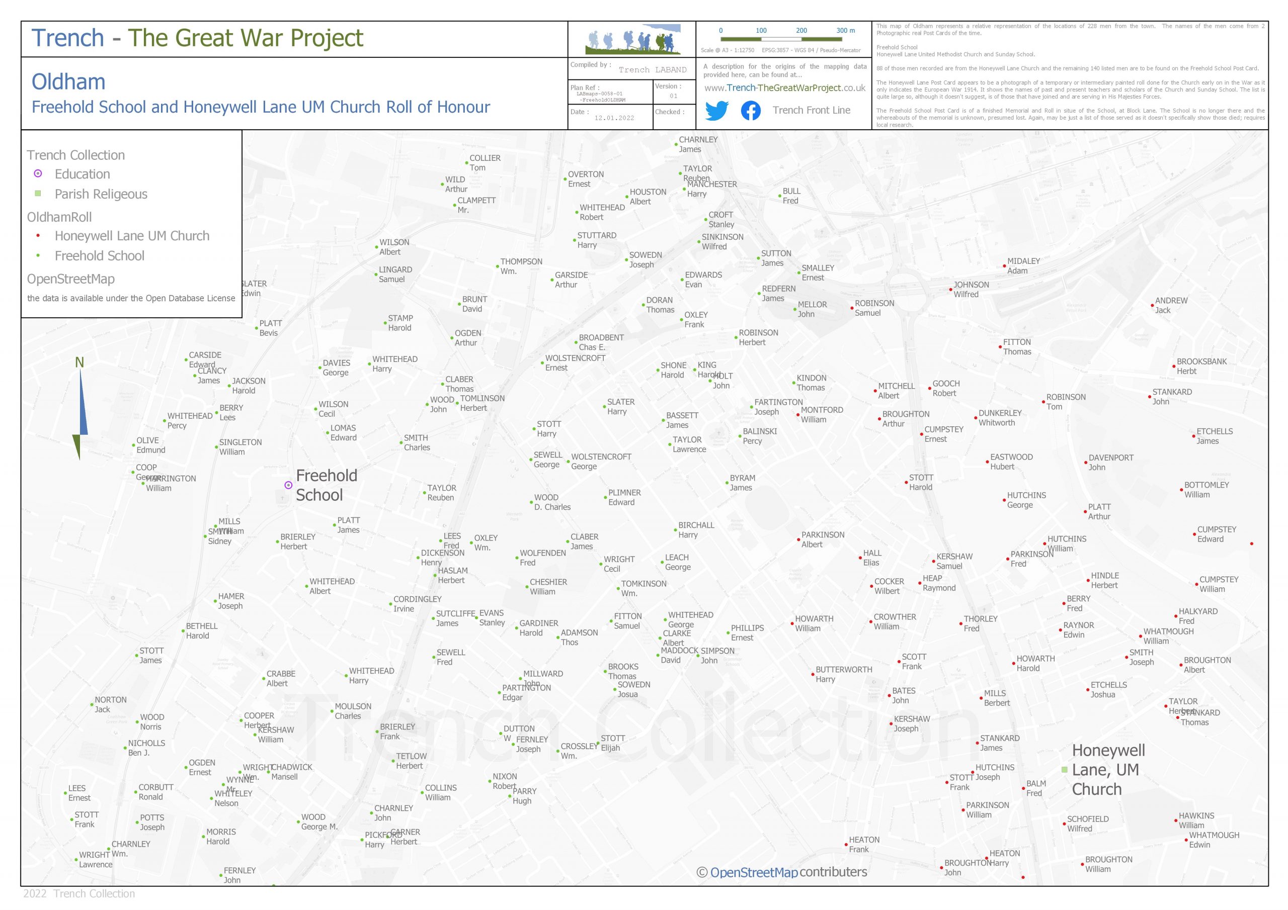 LABmaps-0058-01-FreeholdOLDHAM300 - Trench,The Great War Project / Map ...