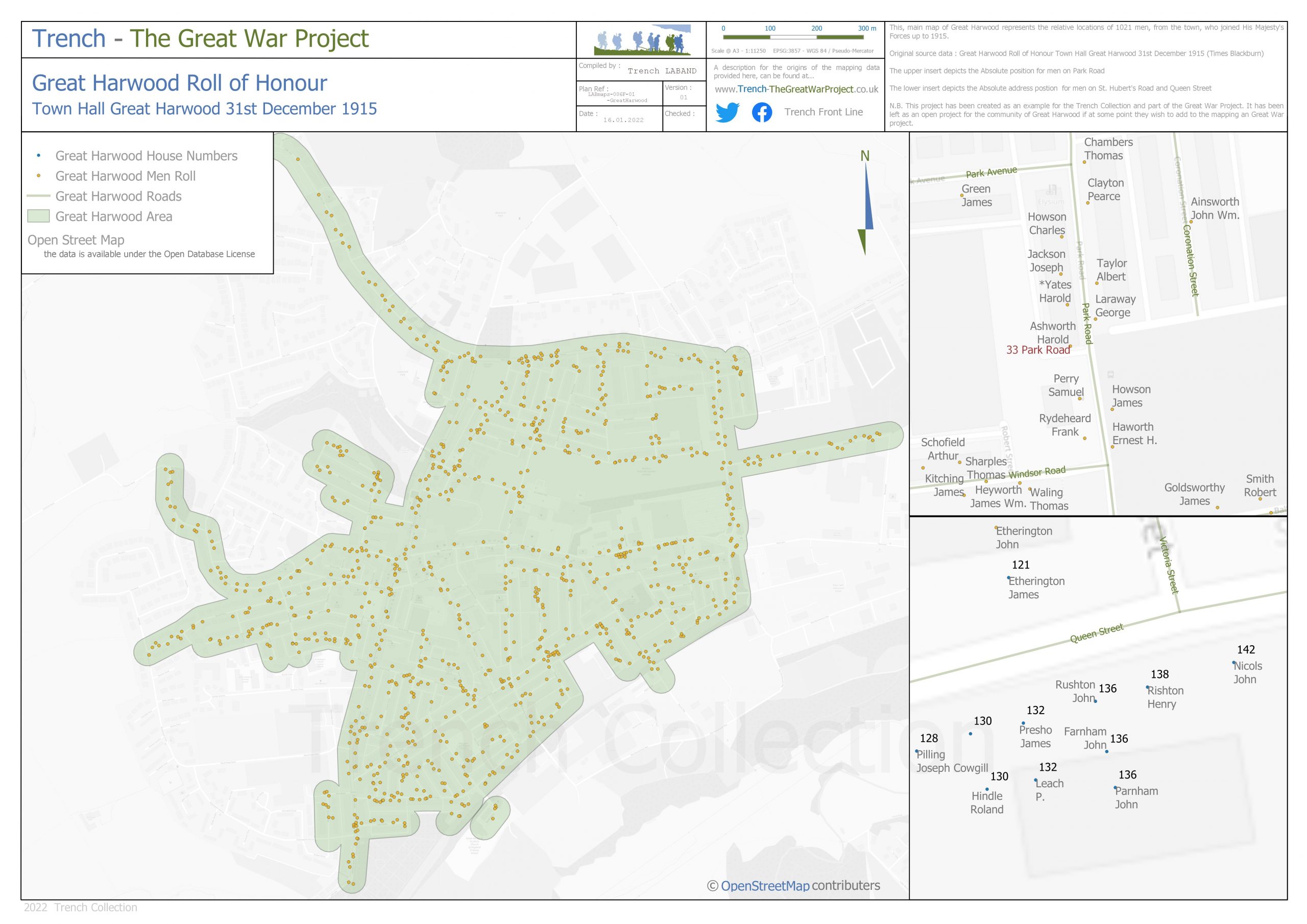 LABmaps-006F-01-GreatHarwood - Trench,The Great War Project / Map ...